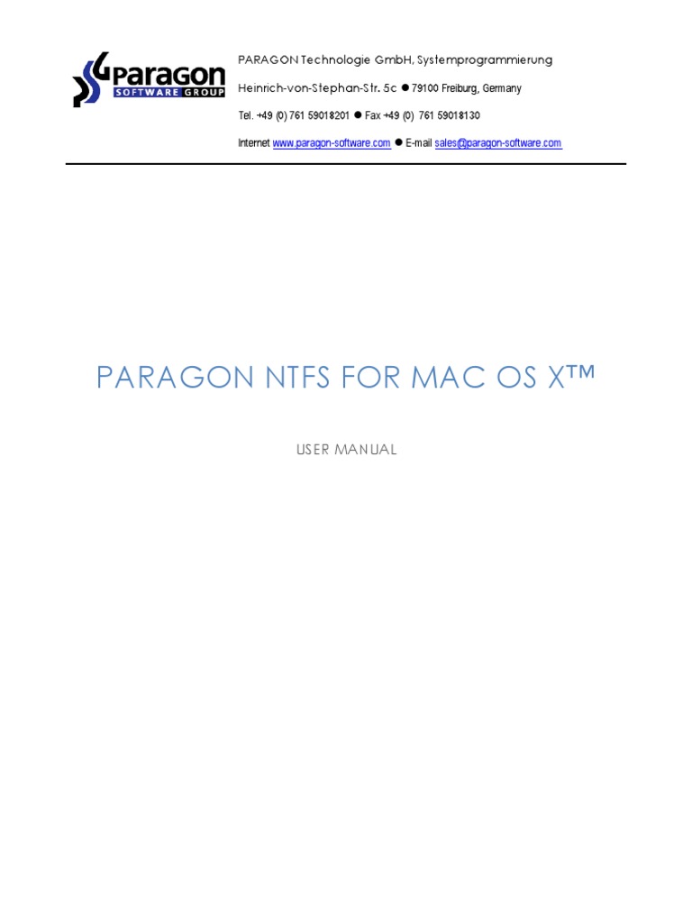 Paragon Manual | PDF | File System | Operating System