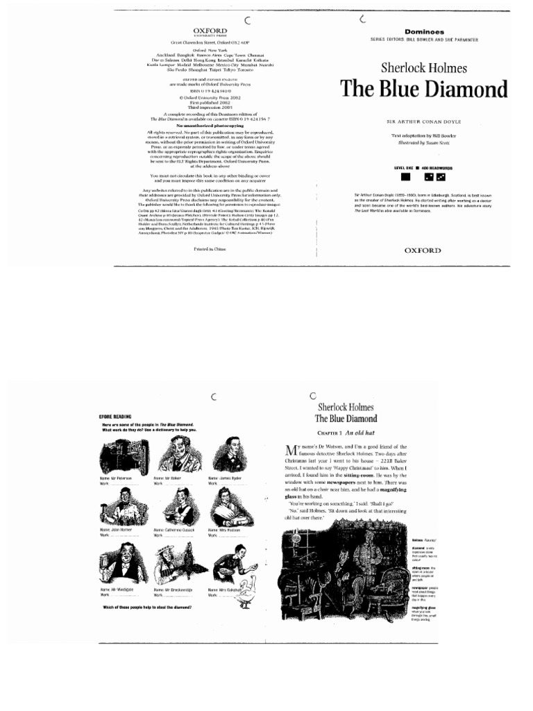 The Blue Diamond Charlock Holmes | PDF