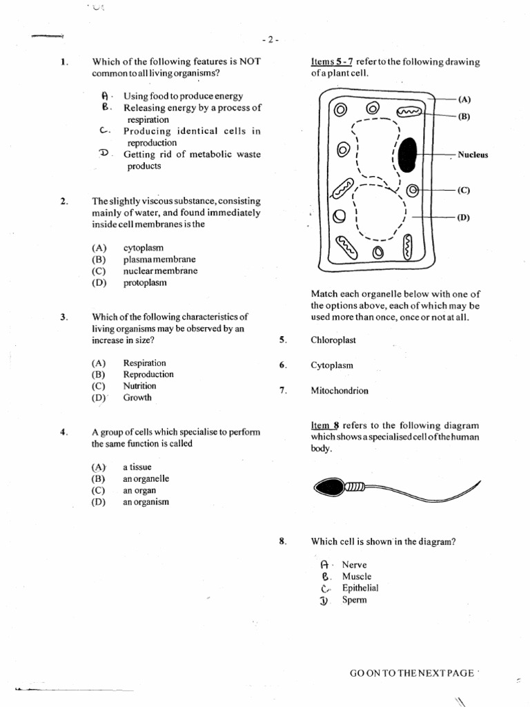 Csec H&s Biology 2008 | PDF