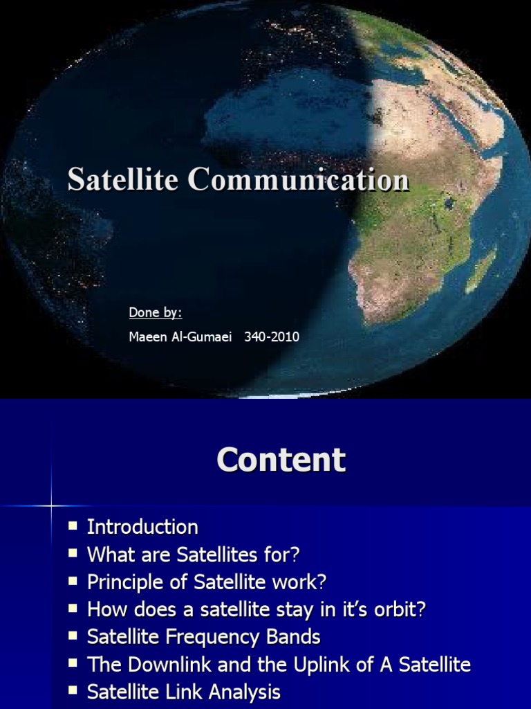 Satellite Communication | PDF | Communications Satellite | Satellite