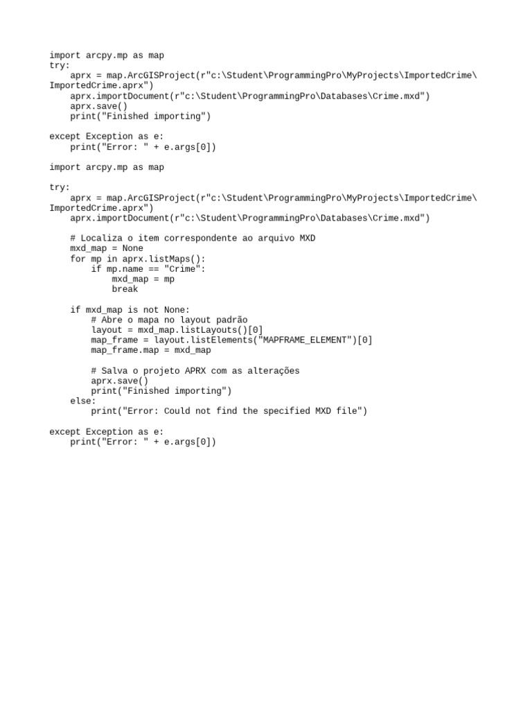 Import Arcpy - MP As Map | PDF | Computers
