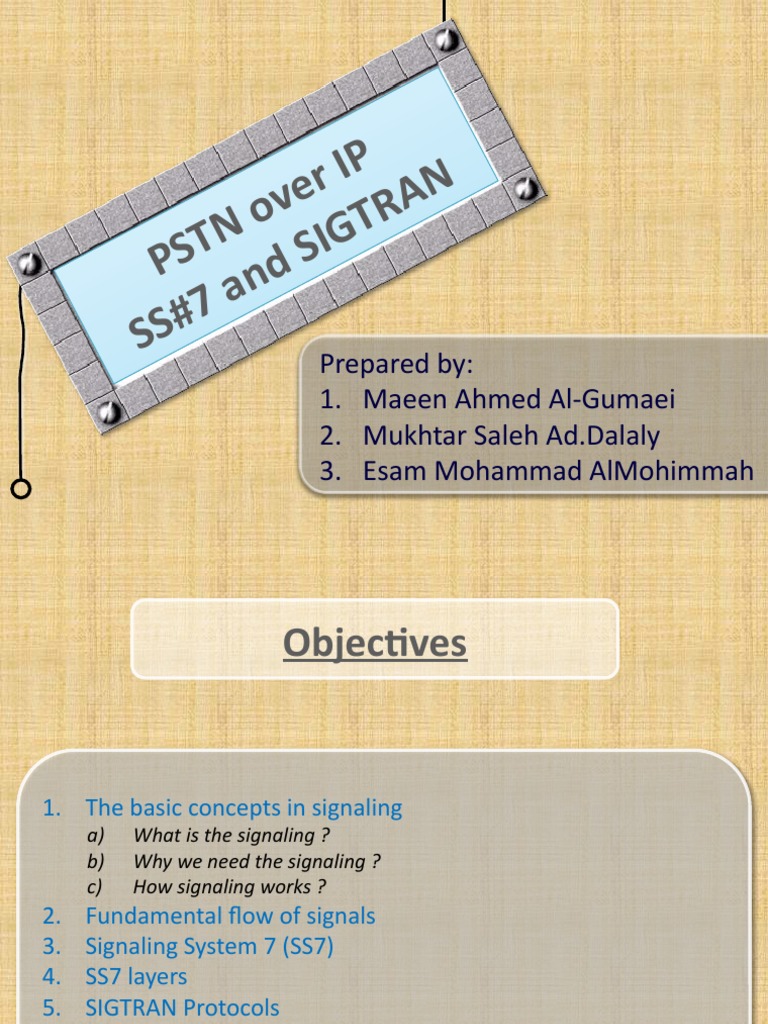 PSTN Over IPSS7 and SIGTRAN | PDF