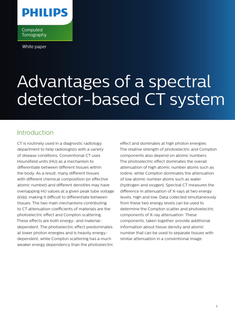 Spectral CT Imaging: Source vs. Detector | PDF