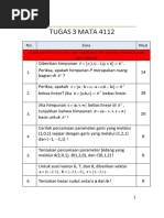 Tugas 3 Aljabar Linear Elementer I MATA4112 | PDF | Metode & Bahan Ajar