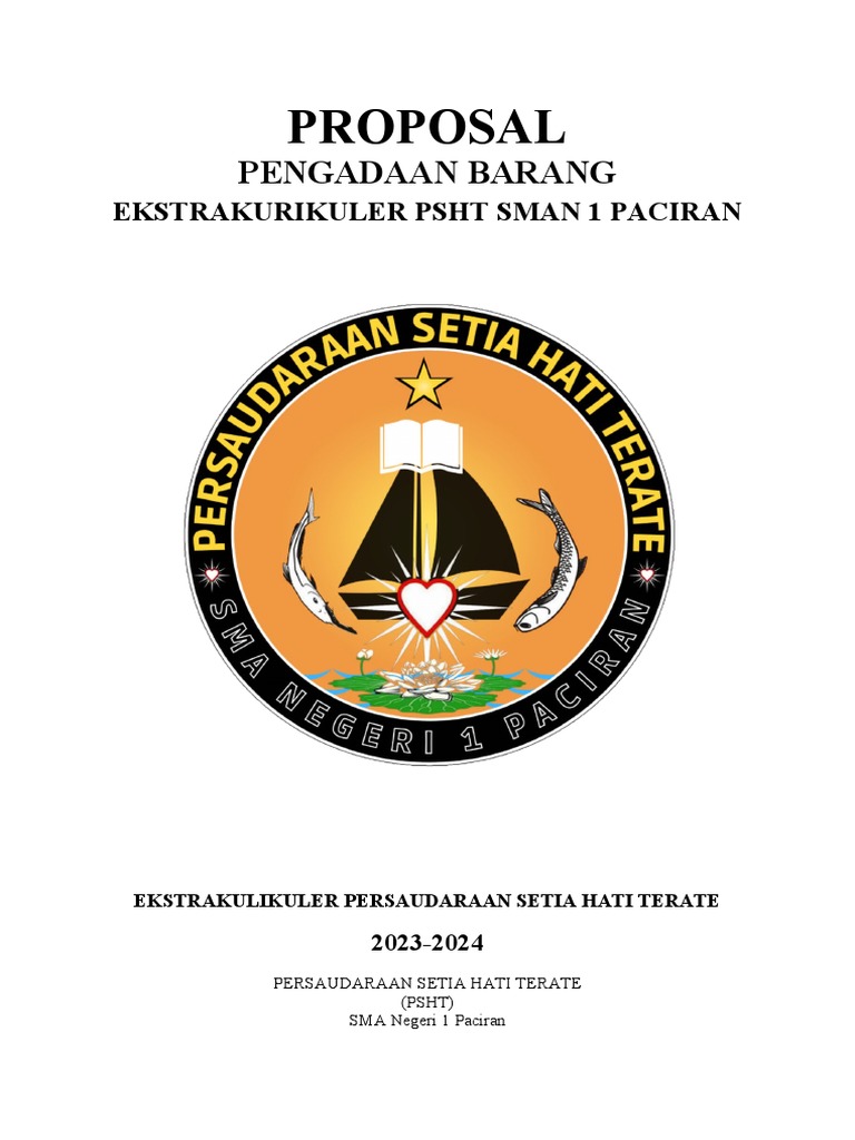 Pengadaan Barang Ekstrakurikuler PSHT | PDF