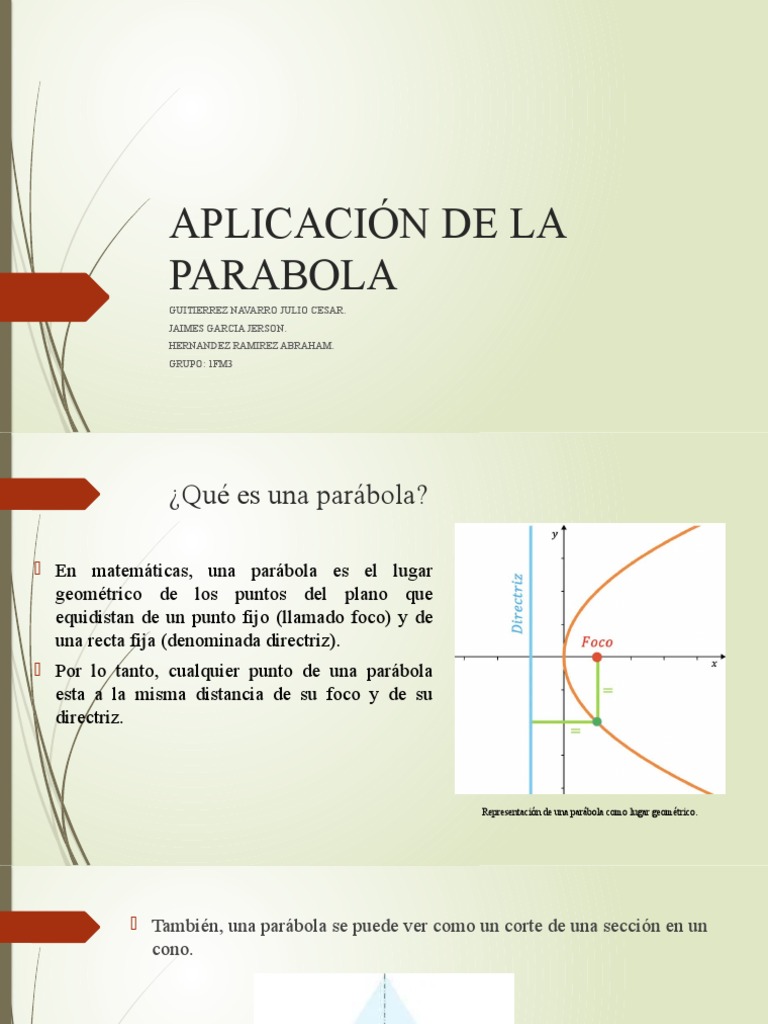 Aplicación de La Parabola | PDF