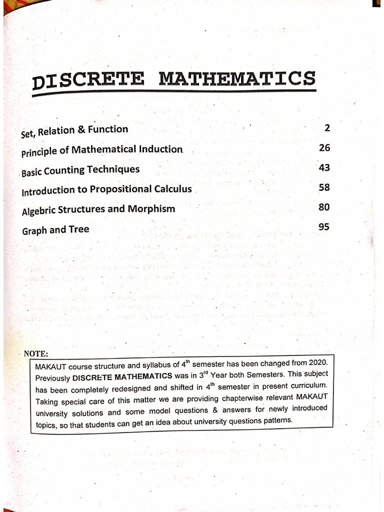 Discrete Mathematics 4thsem CSE 2023 | PDF