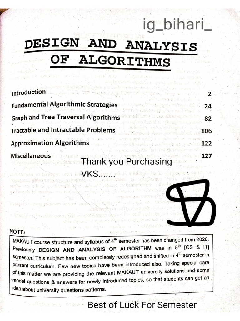 DesingOf Algorithm CSE23 | PDF
