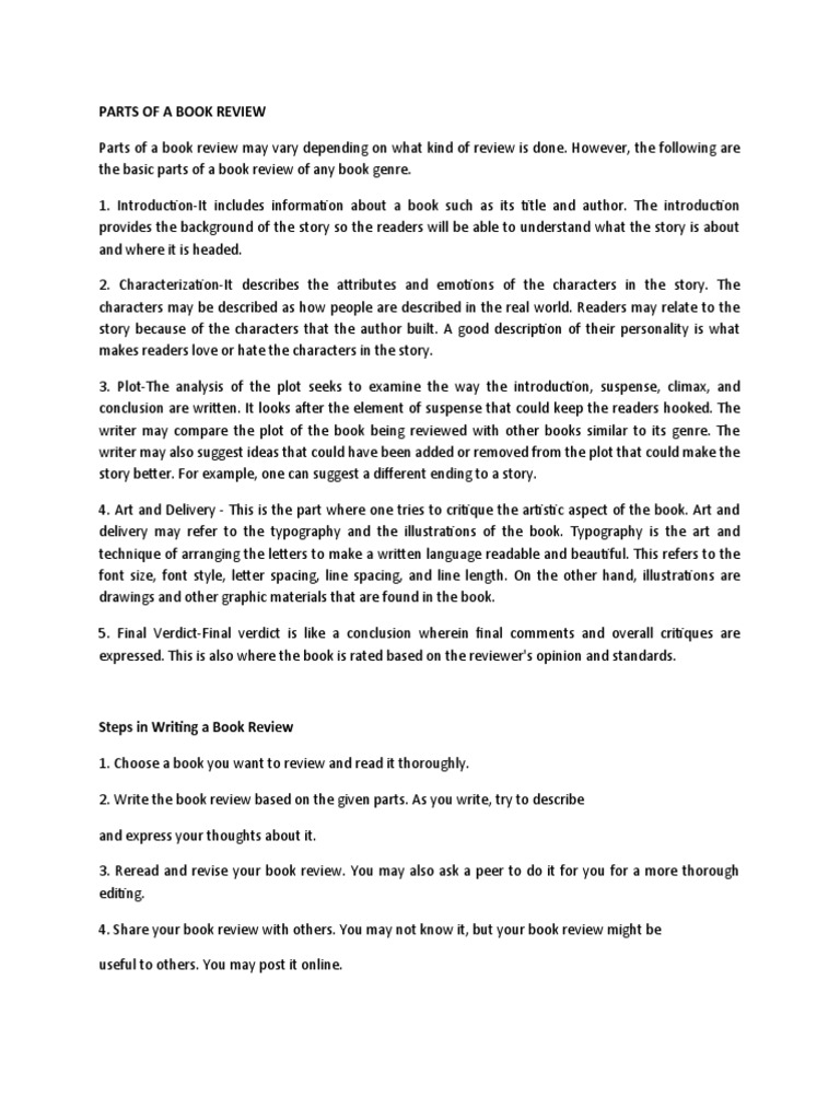 Sample Book Review | Download Free PDF | Typography | Writing