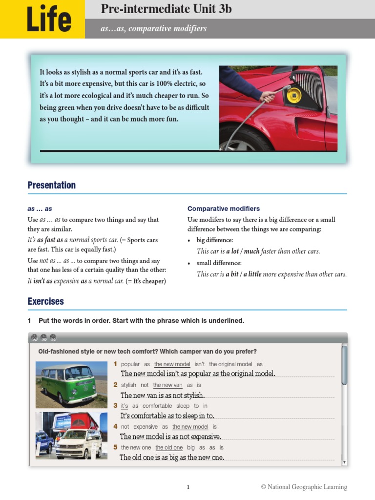 Pre-Intermediate GW 03b | PDF