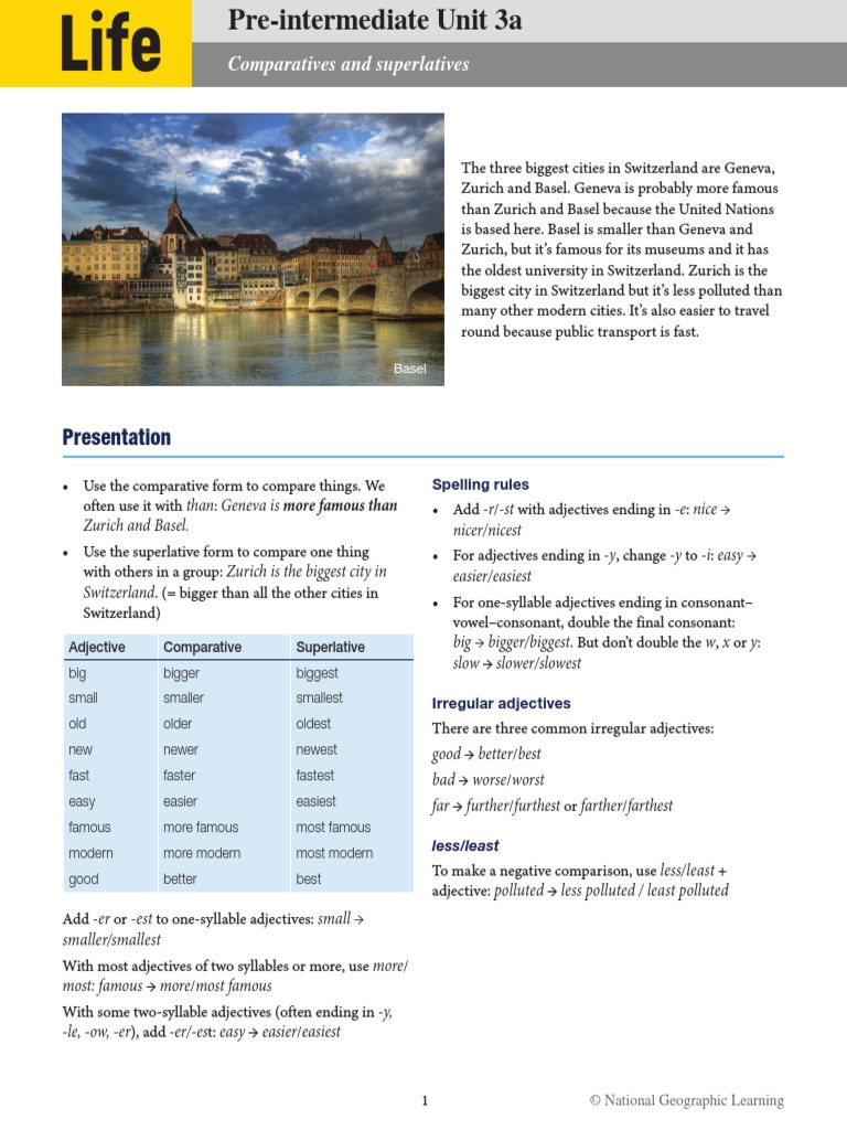 Pre-Intermediate GW 03a | PDF