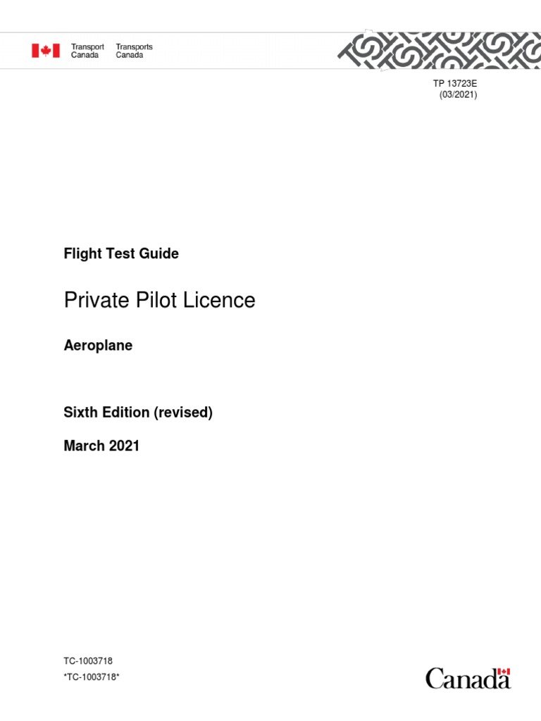 PPL FLT Test Guide | PDF | Flight Instructor | Flight Test