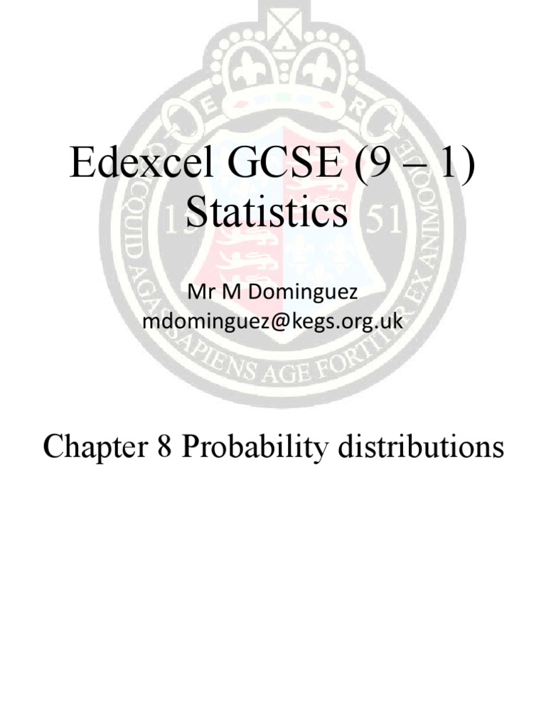CH 8 Probability Distributions | PDF