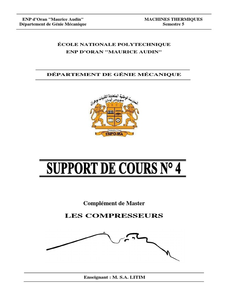 04 Cours Master Les Compresseurs | PDF