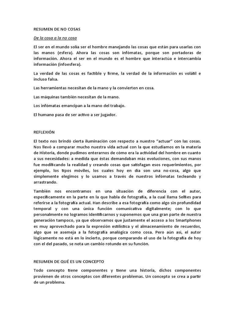 Resumen de Cápsula Teórica - Tecno 1 | PDF | Concepto | Verdad