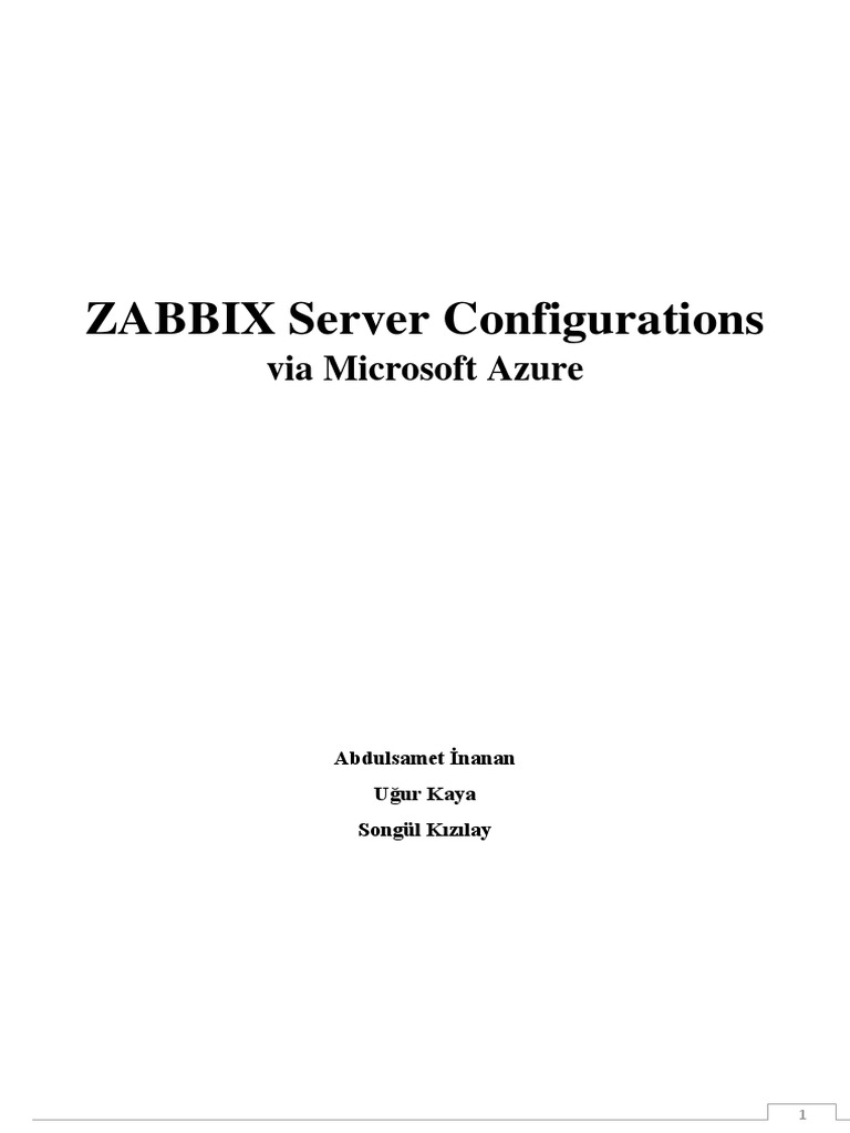 Zabbix | PDF