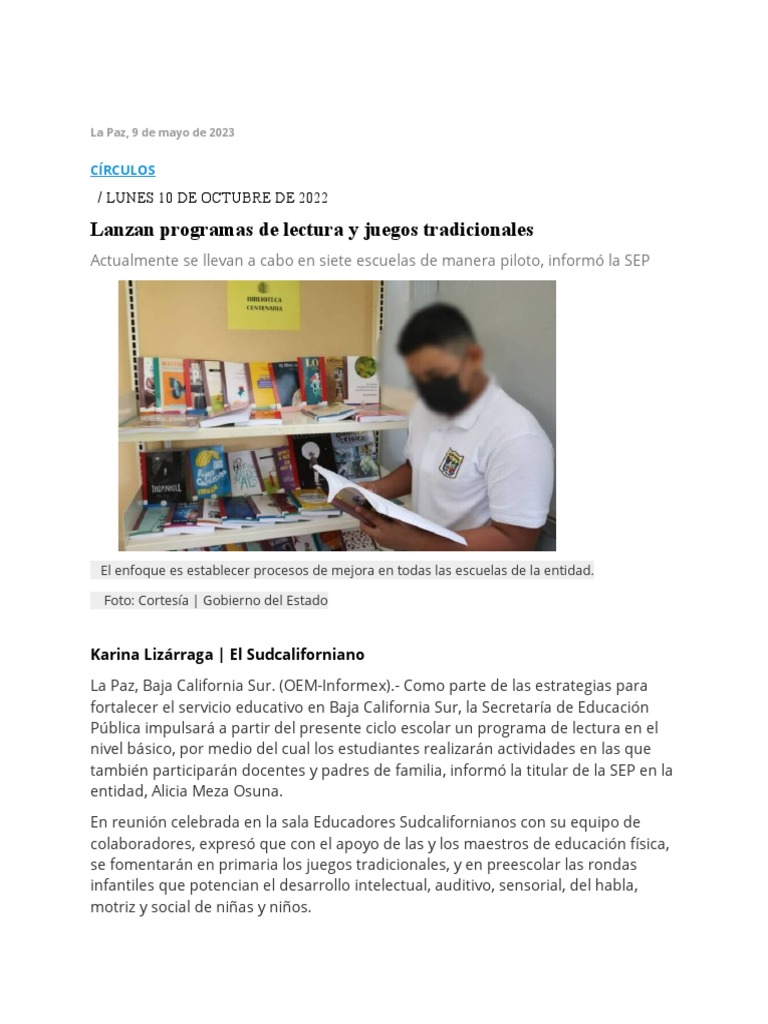 Noticia JUEG 1001 17 de Mayo | PDF
