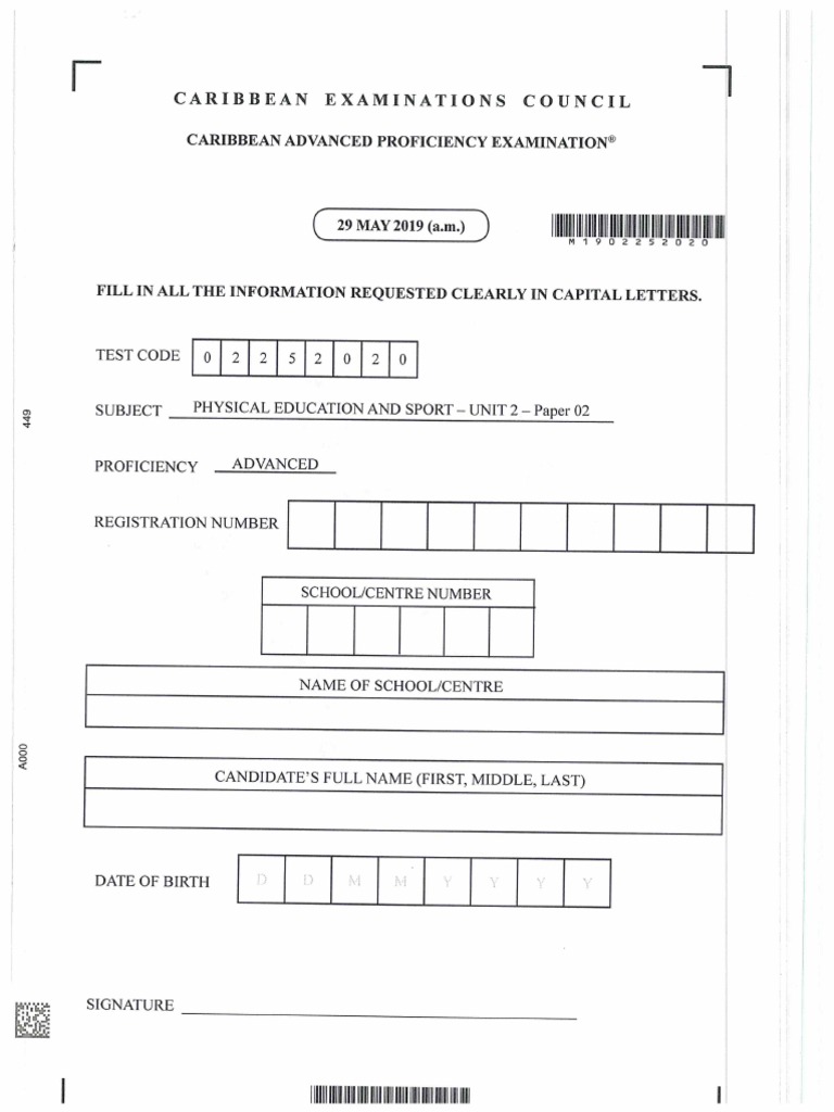 Pe 2019 U2 P2 | PDF