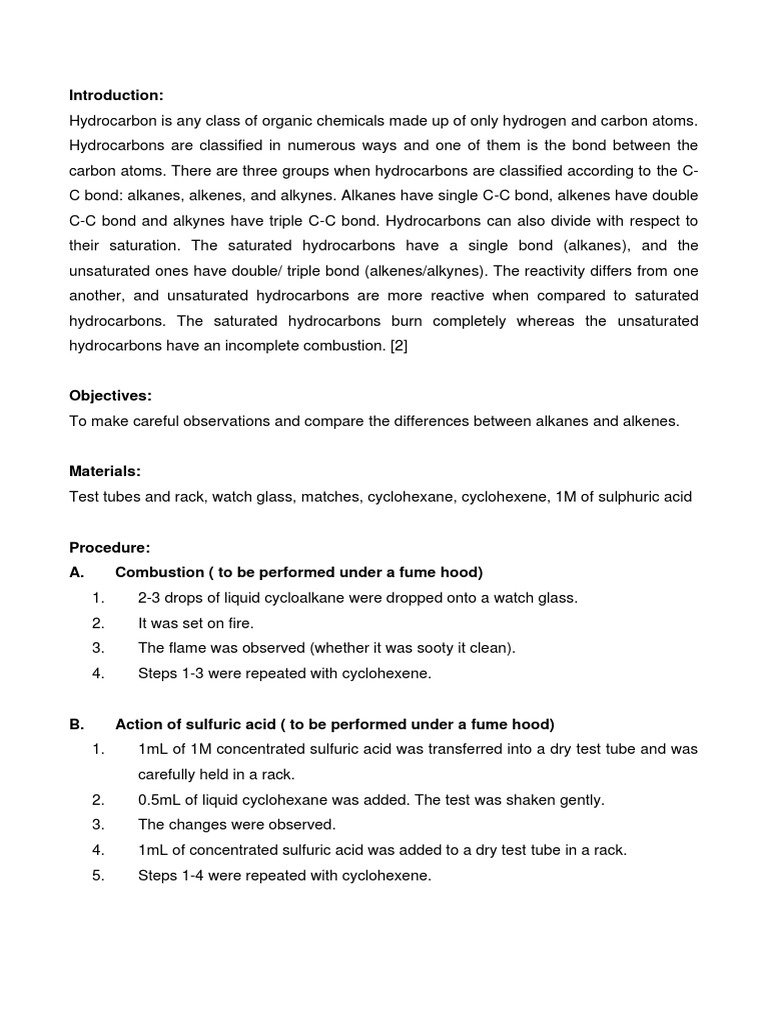 Chem Lab Report 1 | PDF