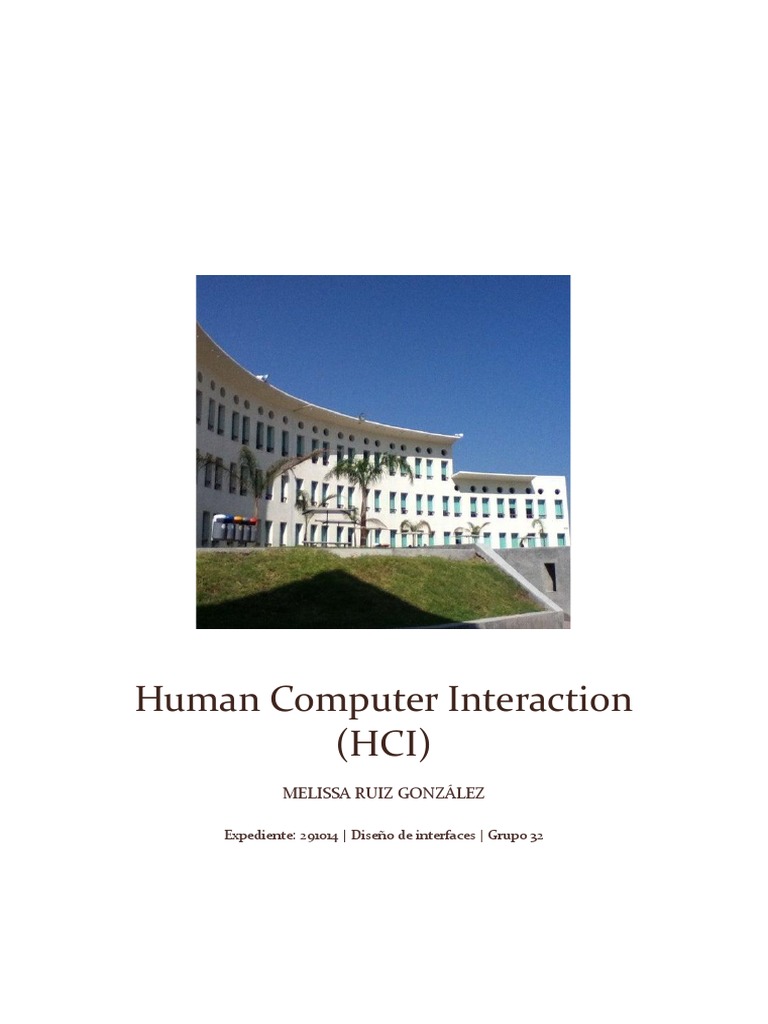 Human Computer Interaction | PDF