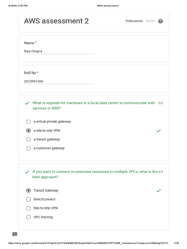 AWS Assessment 2 | PDF