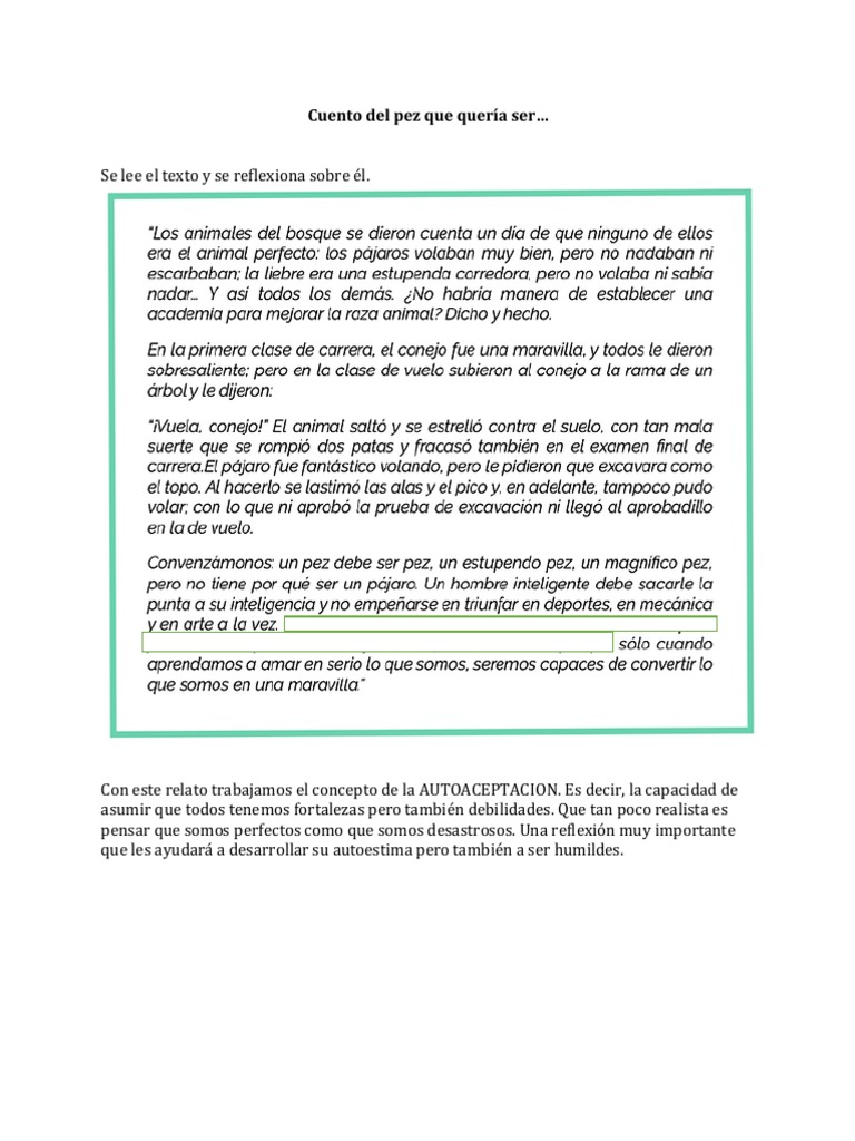 Cuento Del Pez | PDF