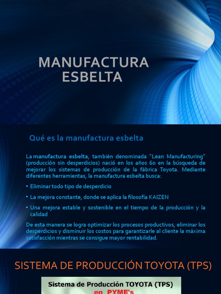 Clase N°4 Manufactura Esbelta | PDF