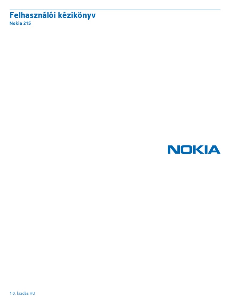 Nokia 215 Kezelesi Hu | PDF