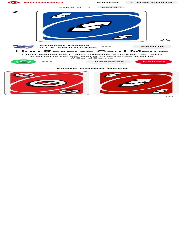 Uno Reverse Card Meme Meme Stickers, Weird Stickers, Cute Stickers | PDF