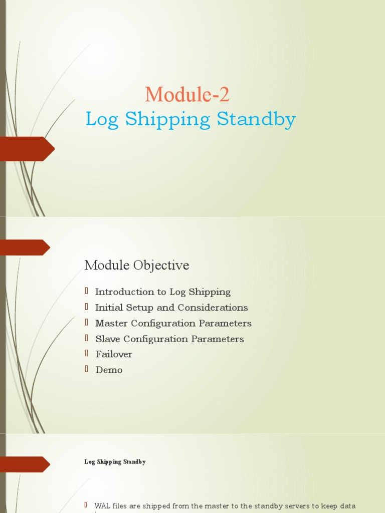 File Based Replication Module2 Pdf Replication Computing Postgre Sql