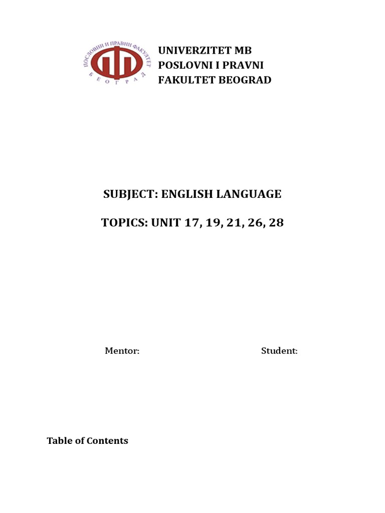 English Language | PDF