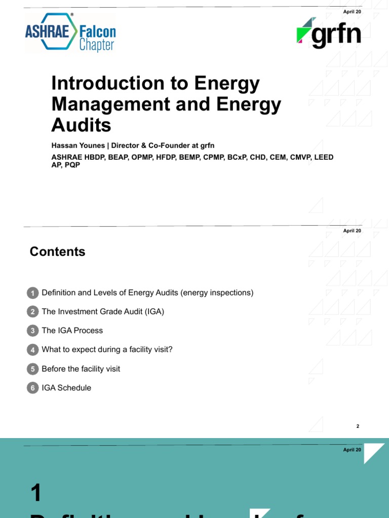 Energy Audits for Facility Managers | PDF | Audit