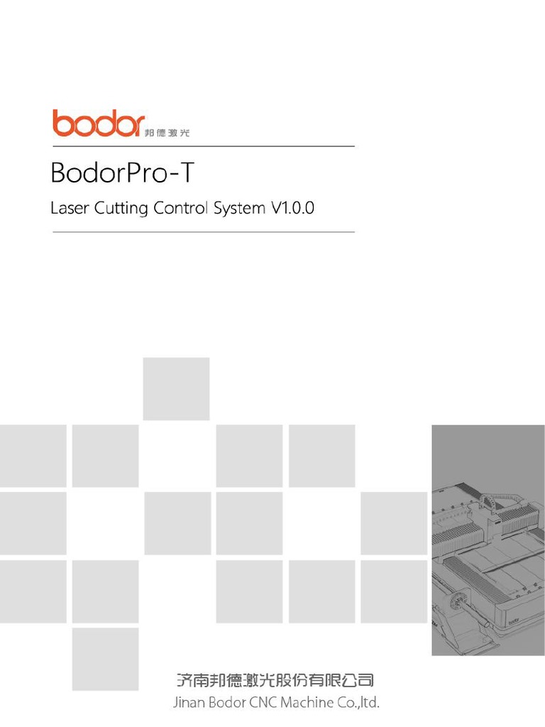 BodorPro-T Laser Cutting Control System | PDF | Button (Computing) | Window (Computing)
