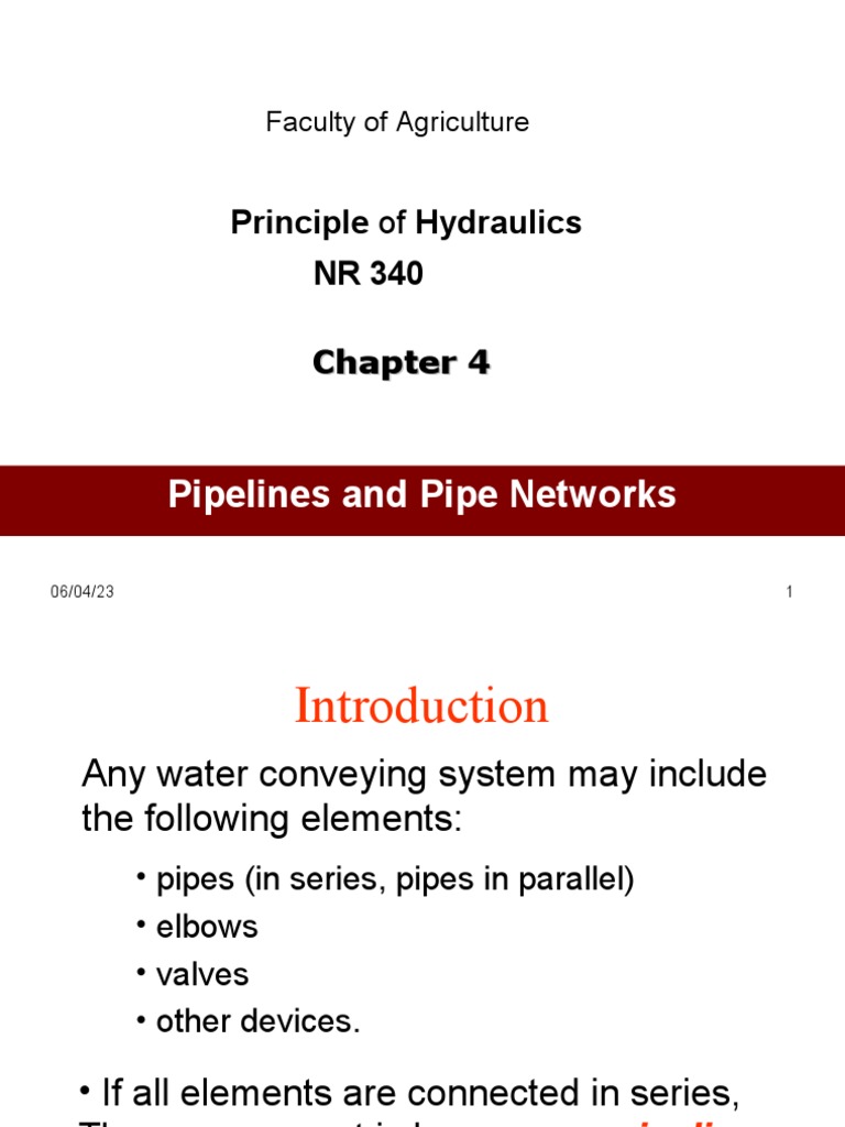 Ch4 Pipes Network 2 | PDF