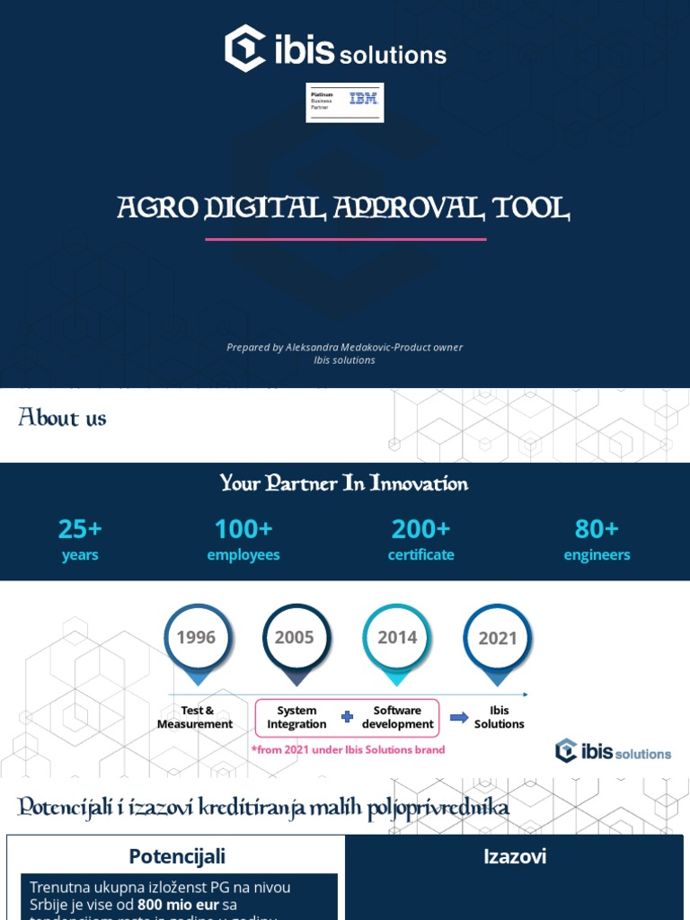 AGRO DIGITAL APPROVAL TOOL - Aleksandra Medakovic IBIS SOLUTIONS | PDF
