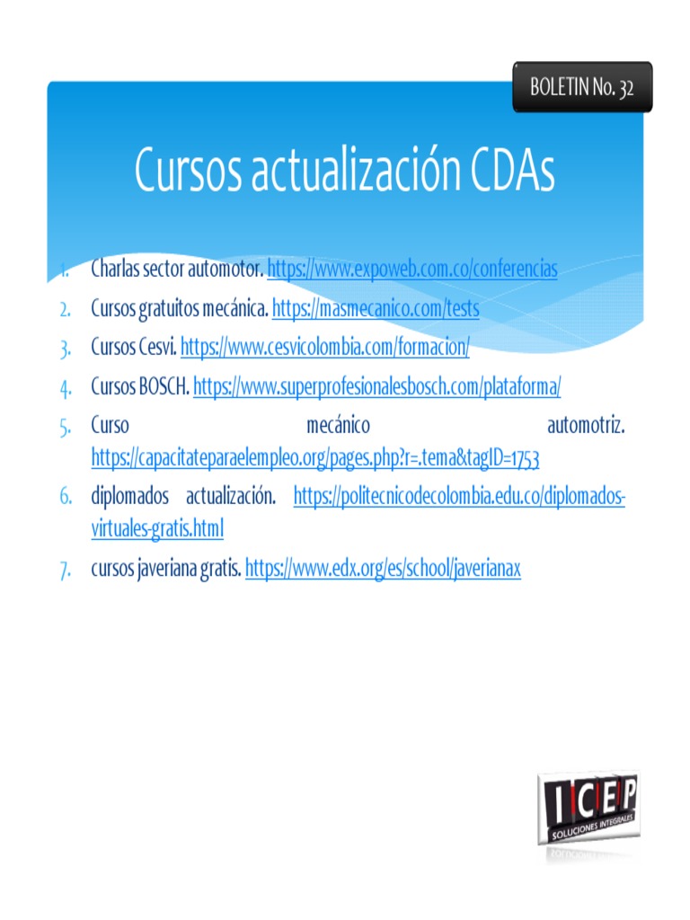 32) Cursos para CDAs | PDF