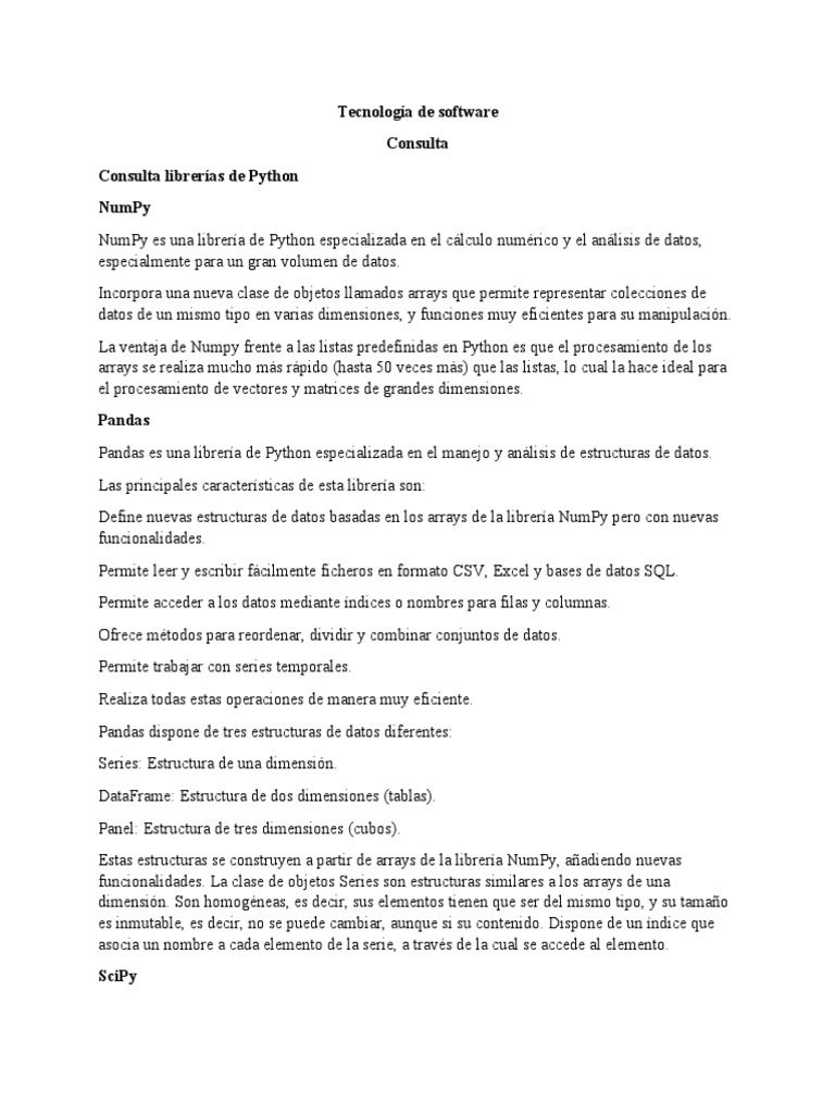 Librerias de Python | PDF