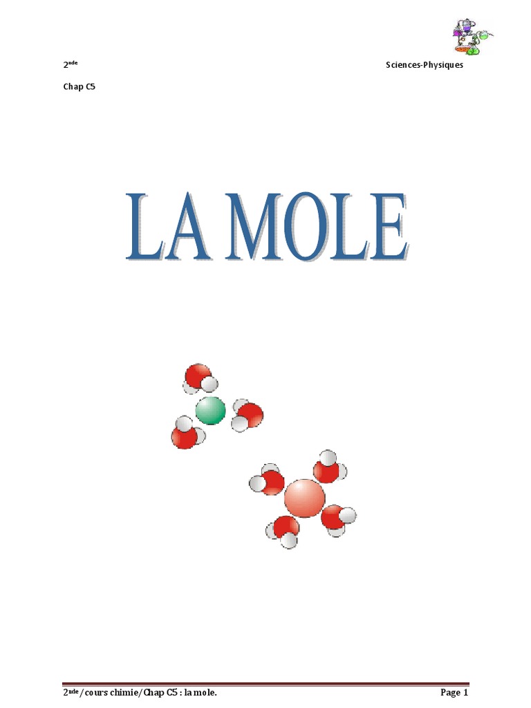 2nde-Cours - Chap 5 - La Mole - Complet | PDF