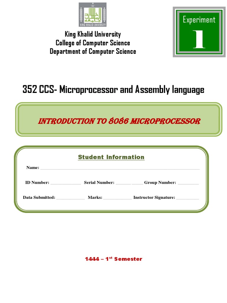 Experiment 1-352CCS - 3 | PDF | Central Processing Unit | Computer Hardware