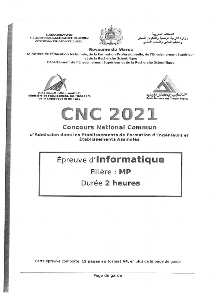 CNC 2021 MP | PDF