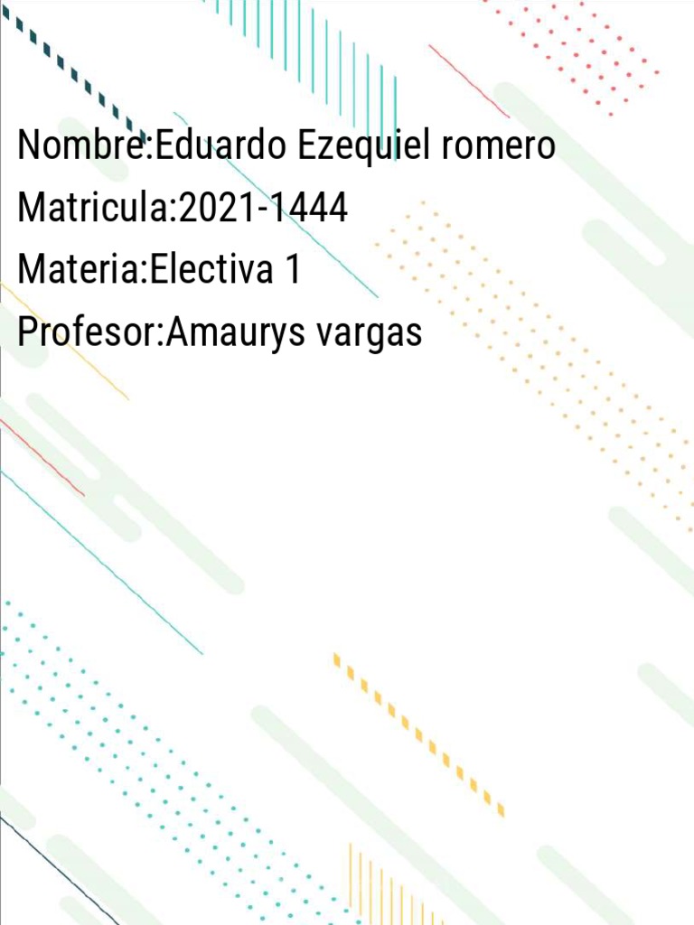 Tarea Electiva 1 | PDF | Big Data | Informática