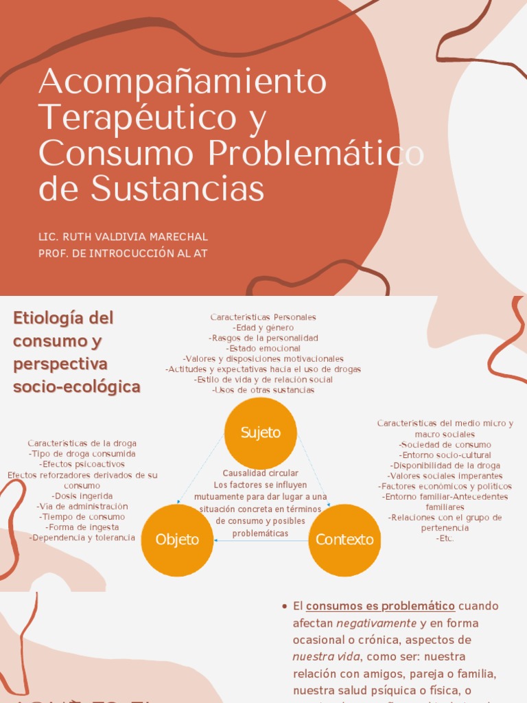 Acompañamiento Terapéutico y Consumo Problemático de Sustancias | PDF | La dependencia de ...