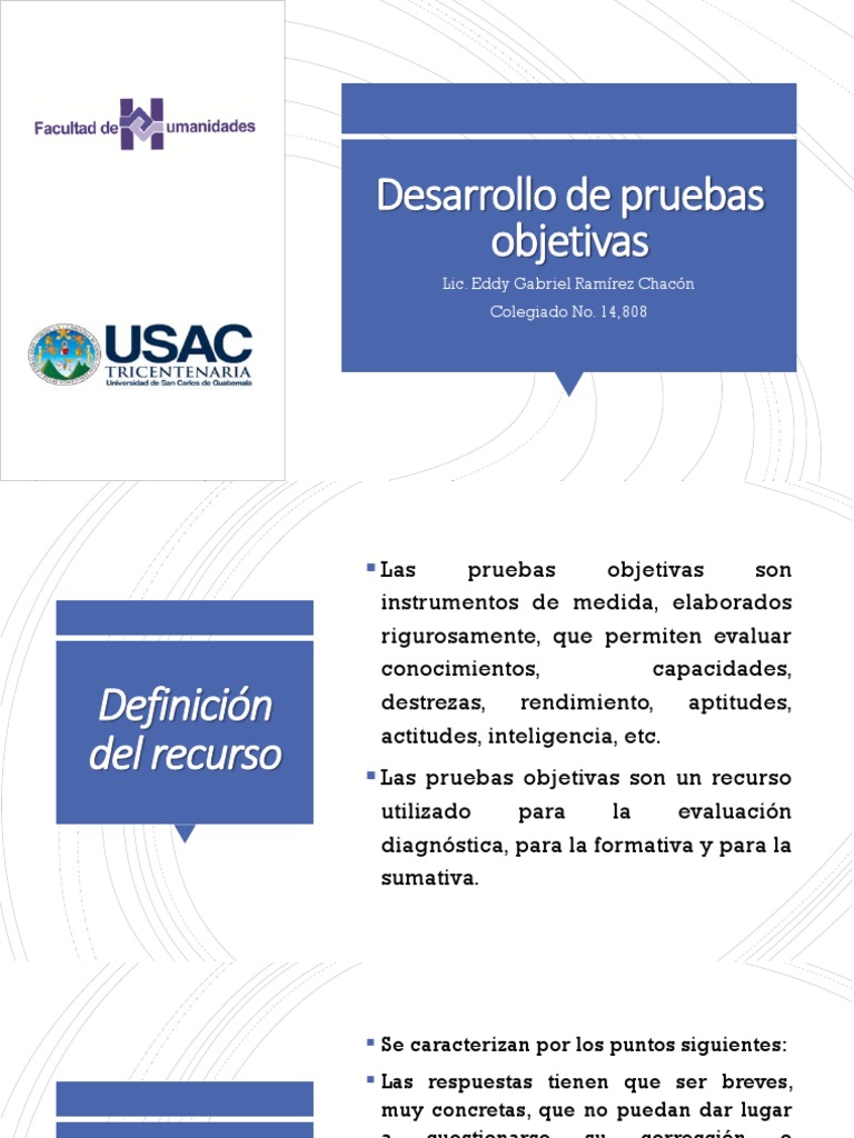 Desarrollo de Pruebas Objetivas 27.05.2023 | PDF