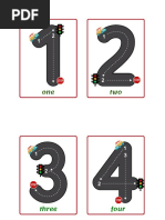 Colorful Numbers 1-9 Math Flashcards | PDF