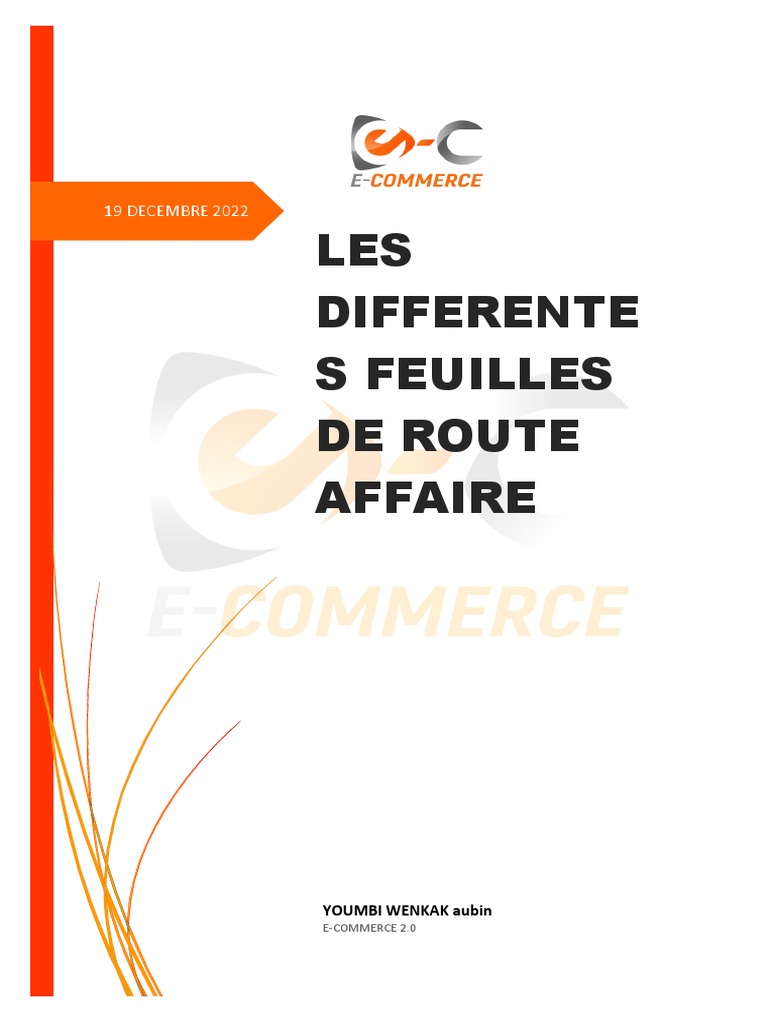 Feuilles de route pour entreprises modernes | PDF