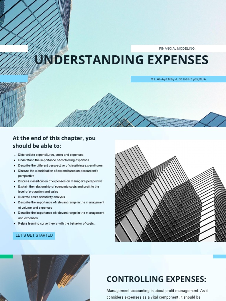 Understanding Expense Classification | PDF | Expense | Cost