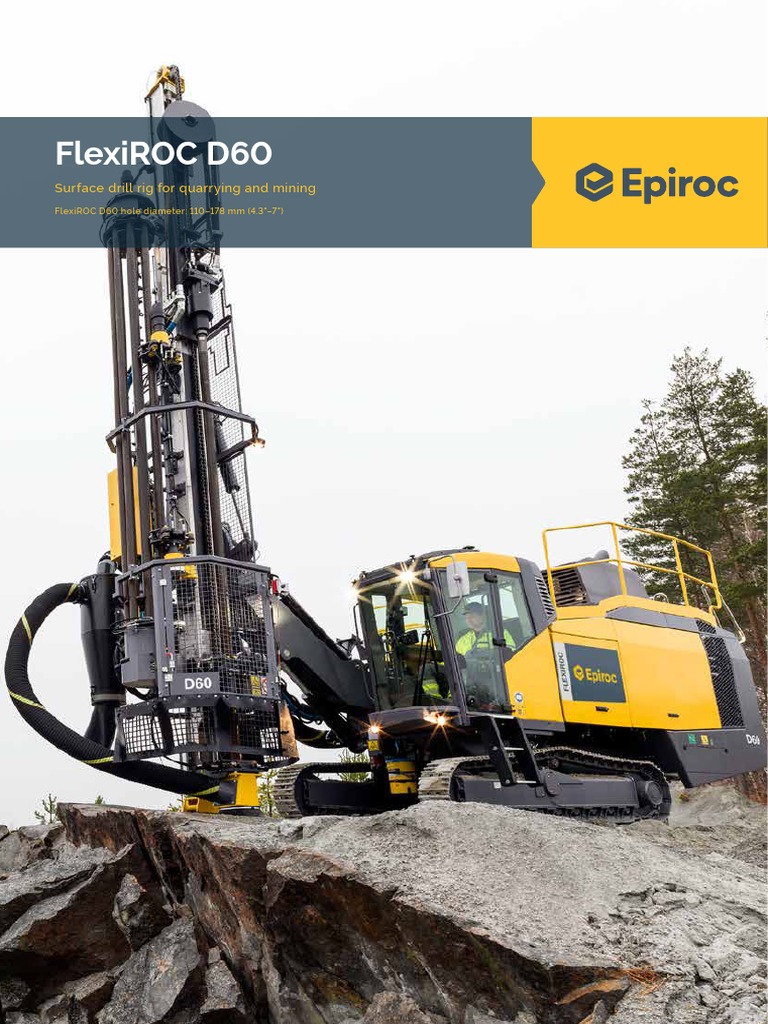 Flexiroc D60: Surface Drill Rig For Quarrying and Mining | PDF