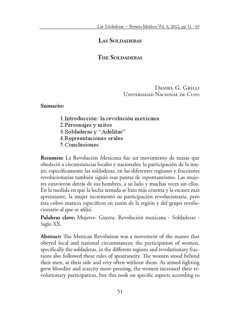 Soldaderas. Adelas | PDF
