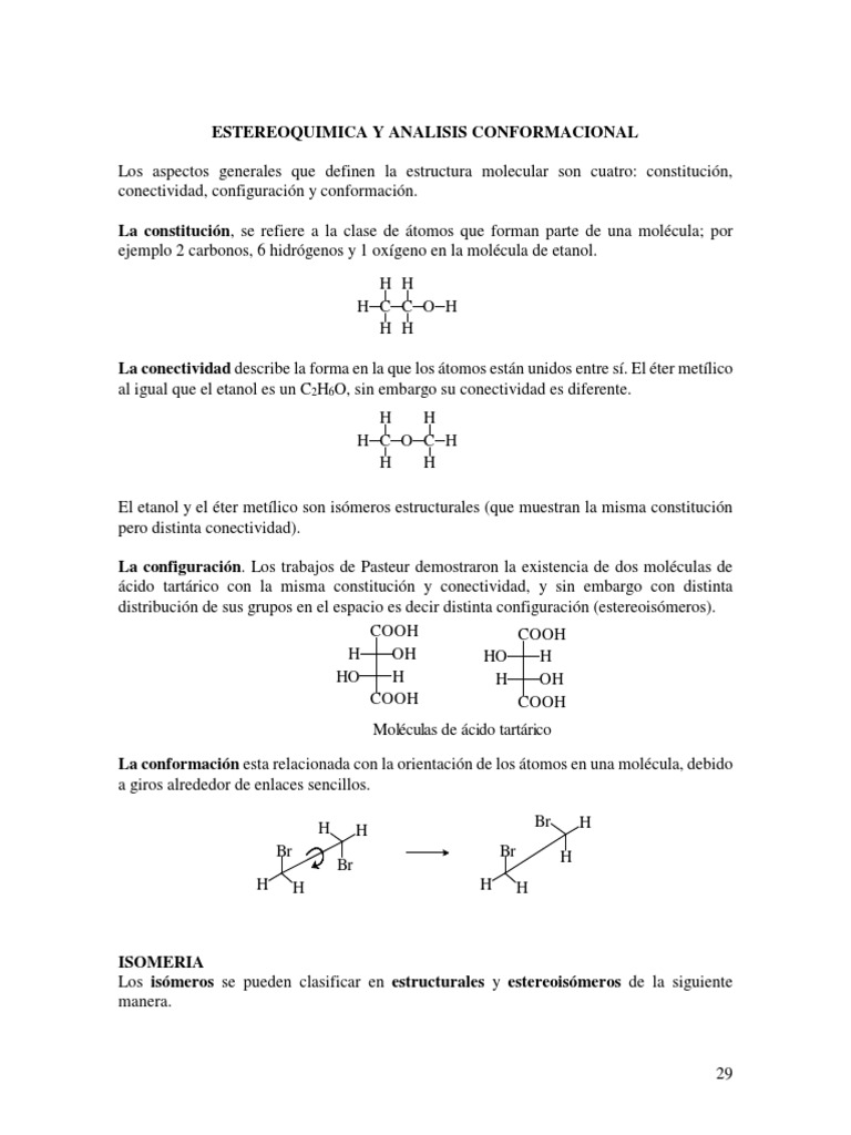 5 Int Estereoquímica Y Anal 2 Pdf Isómero Chiralidad Química