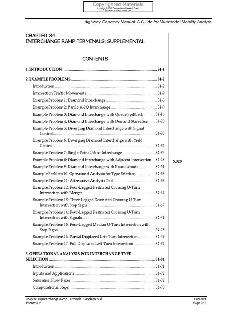 Chapter 34 - Interchange Ramp Terminals Supplemental | PDF